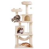 Yaheetech 62" H Multi Level Cat Tree Tower with 2 Condos & Scratching ...
