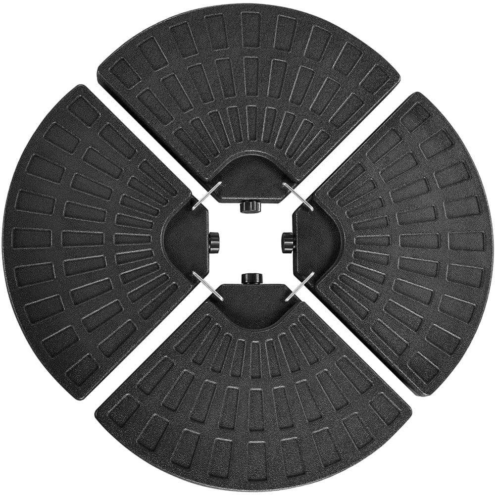 Yaheetech Heavy-Duty 4 Piece Extra Large Fillable Patio Umbrella Base ...