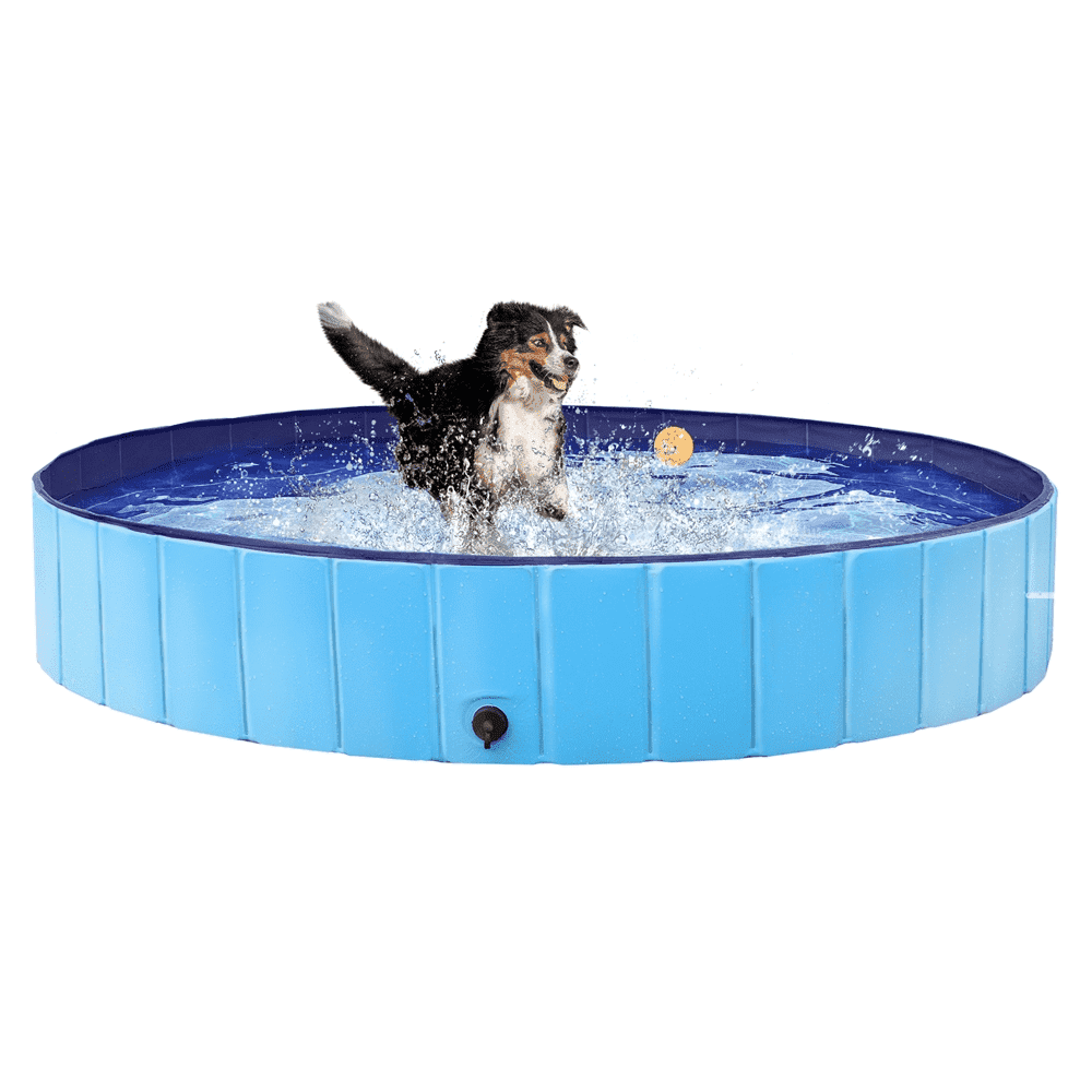 Yaheetech Extra Large Heavy Duty PVC Portable Doggie Play Pool, Round ...