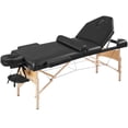 Yaheetech Portable 3-Fold Massage Table with Adjustable Backrest ...