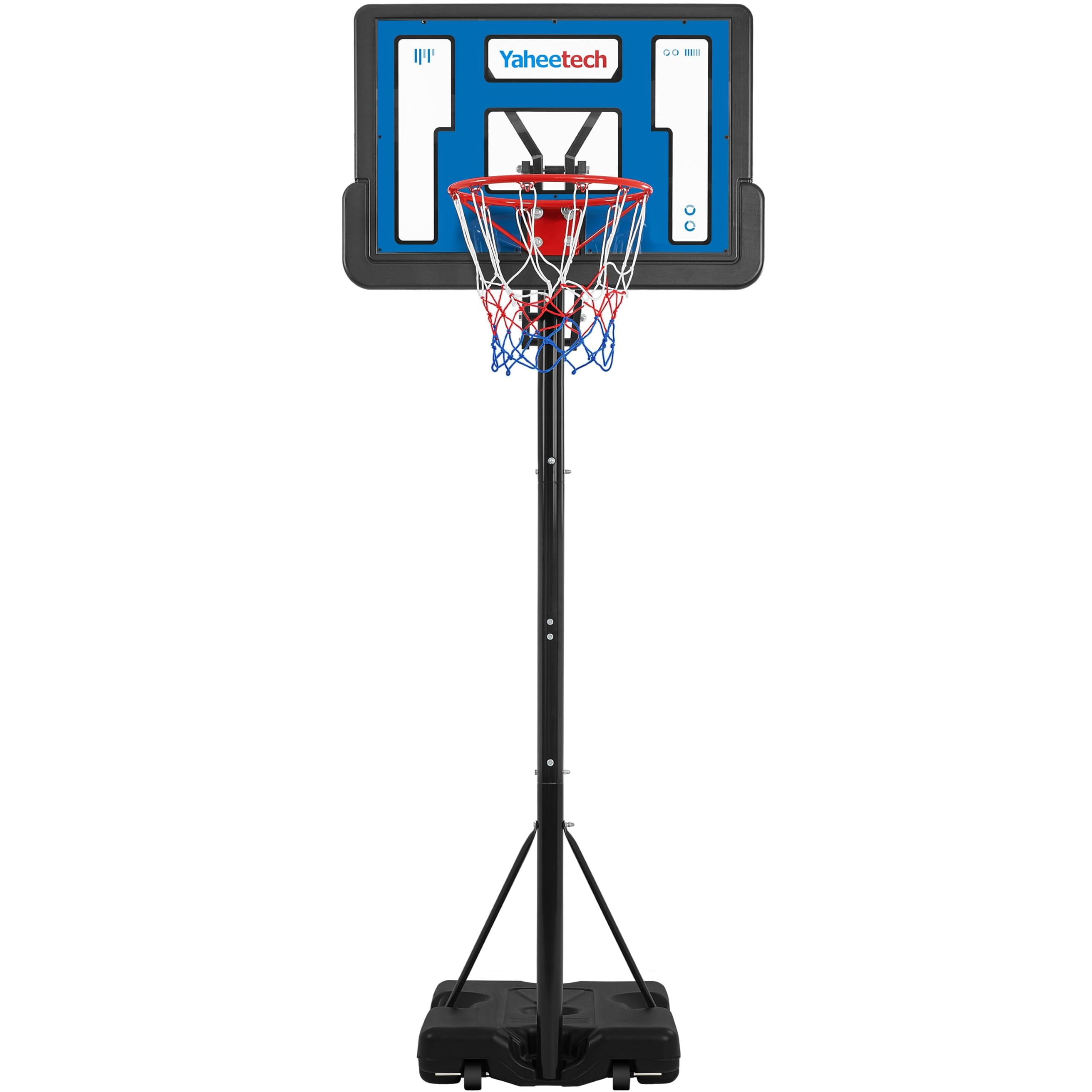 Yaheetech Portable Basketball Hoop Basketball Hoop Outdoor 9-11.5ft ...