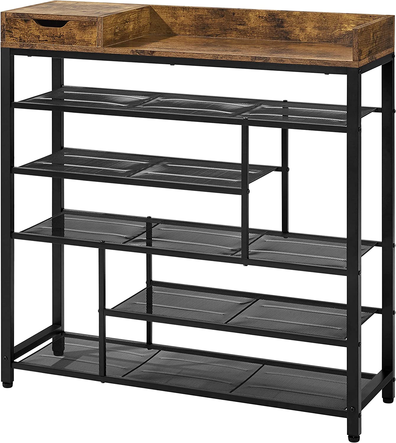 Yaheetech Shoe Rack with Storage Box, Multi-Layer Shoe Storage Cabinet ...