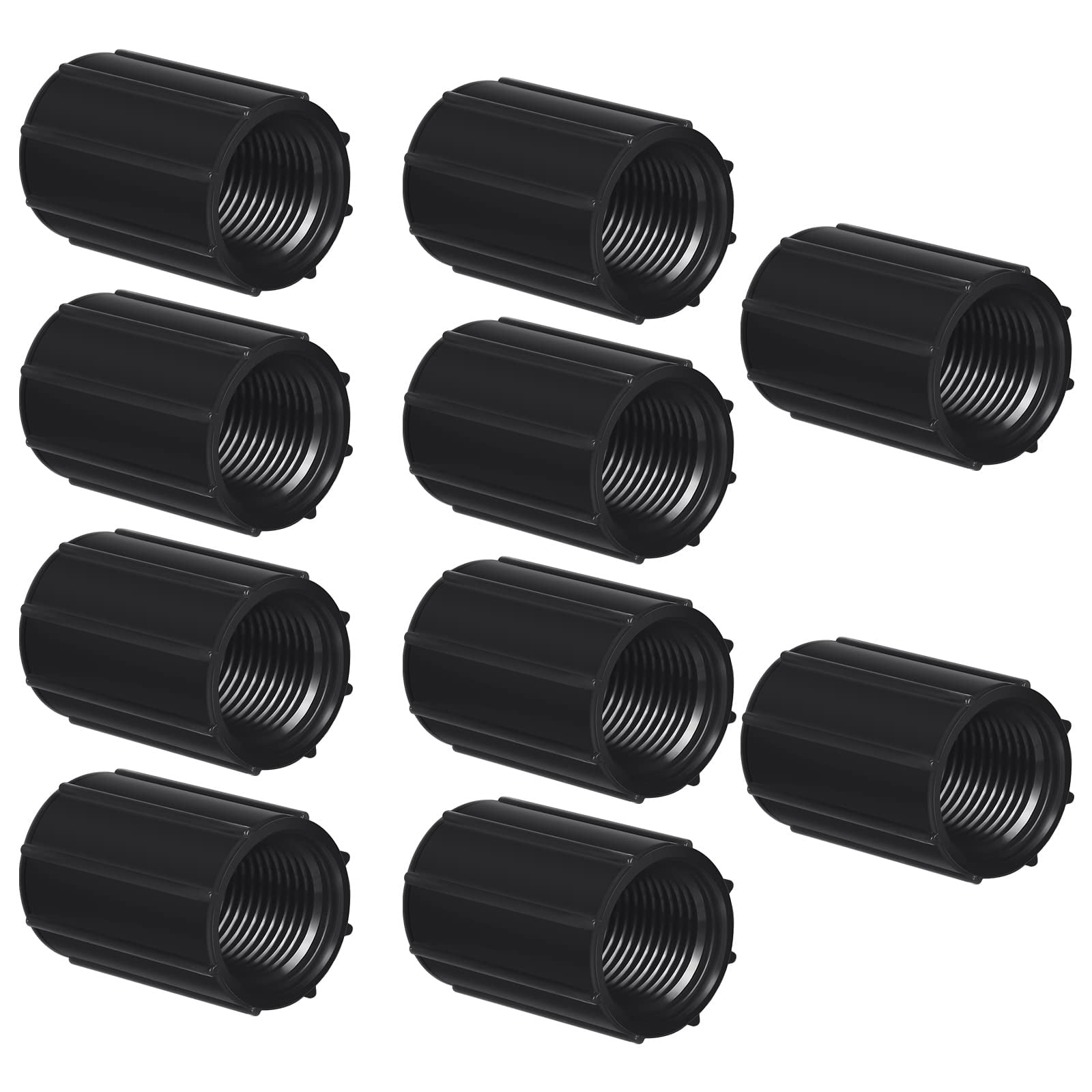 Yahenda 10 Pcs 1/2 Inch Female Threaded PVC Double Female Thread ...