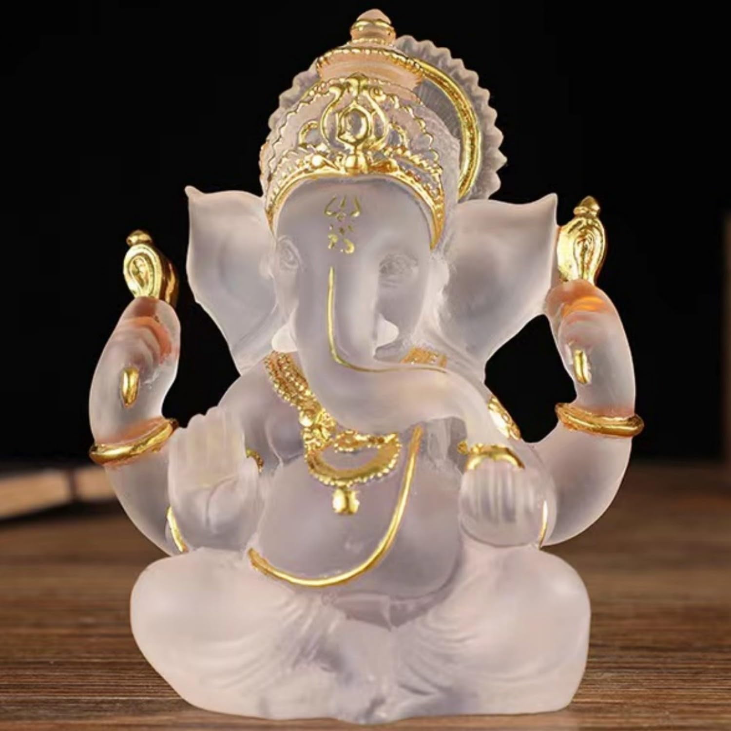 Yahu Lando Indian God Lord Ganesha Statue,Transparent Lmitation Glass ...