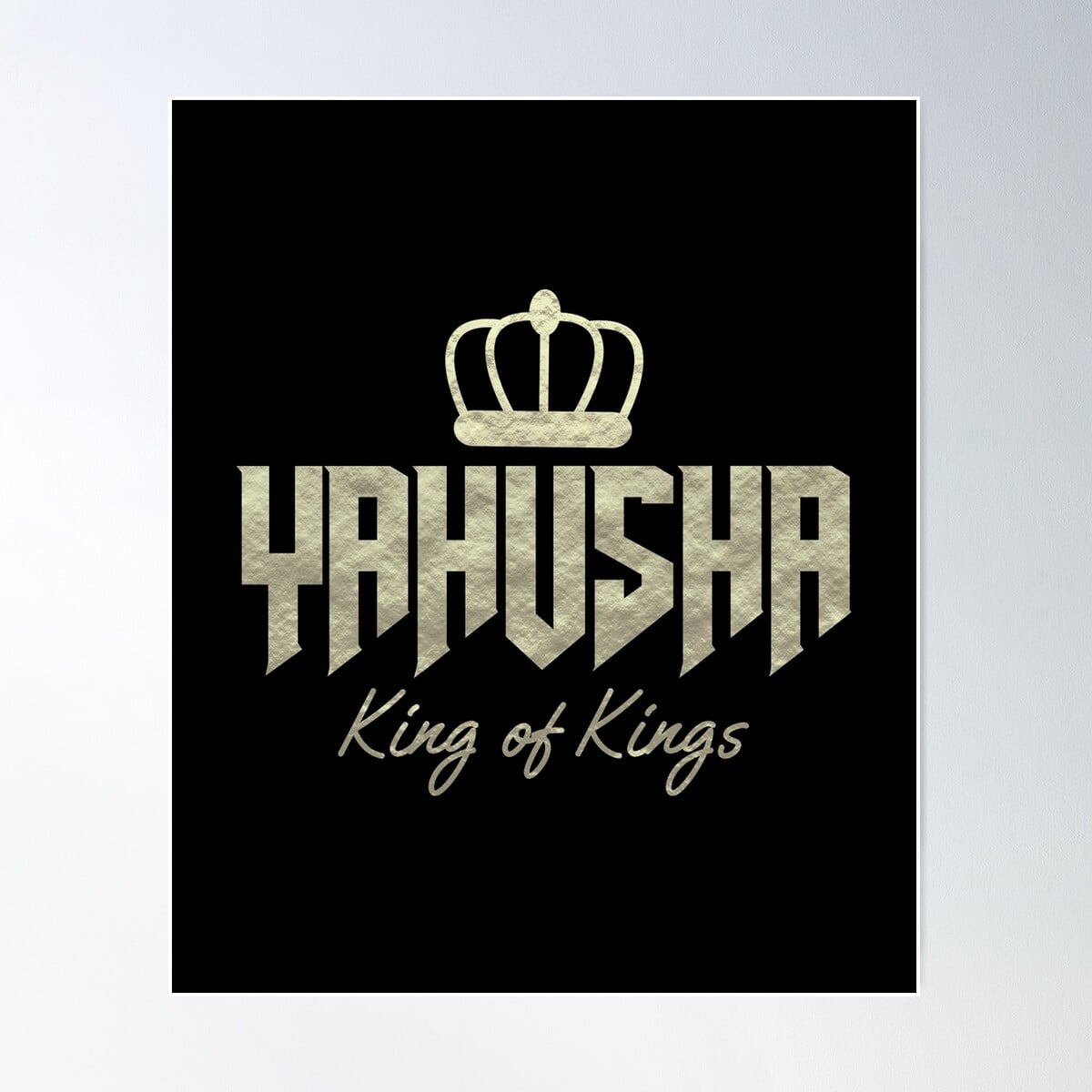 Yahusha (Yeshua) - King Of Kings - Hebrew Christian Poster Wall Art ...