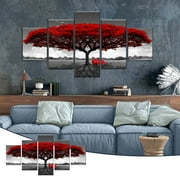 Red Tree Oil Painting