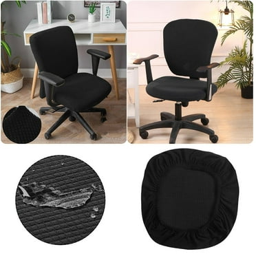 CZL Jacquard Office Chair Cover, Stretch Removable Desk Chair Covers ...