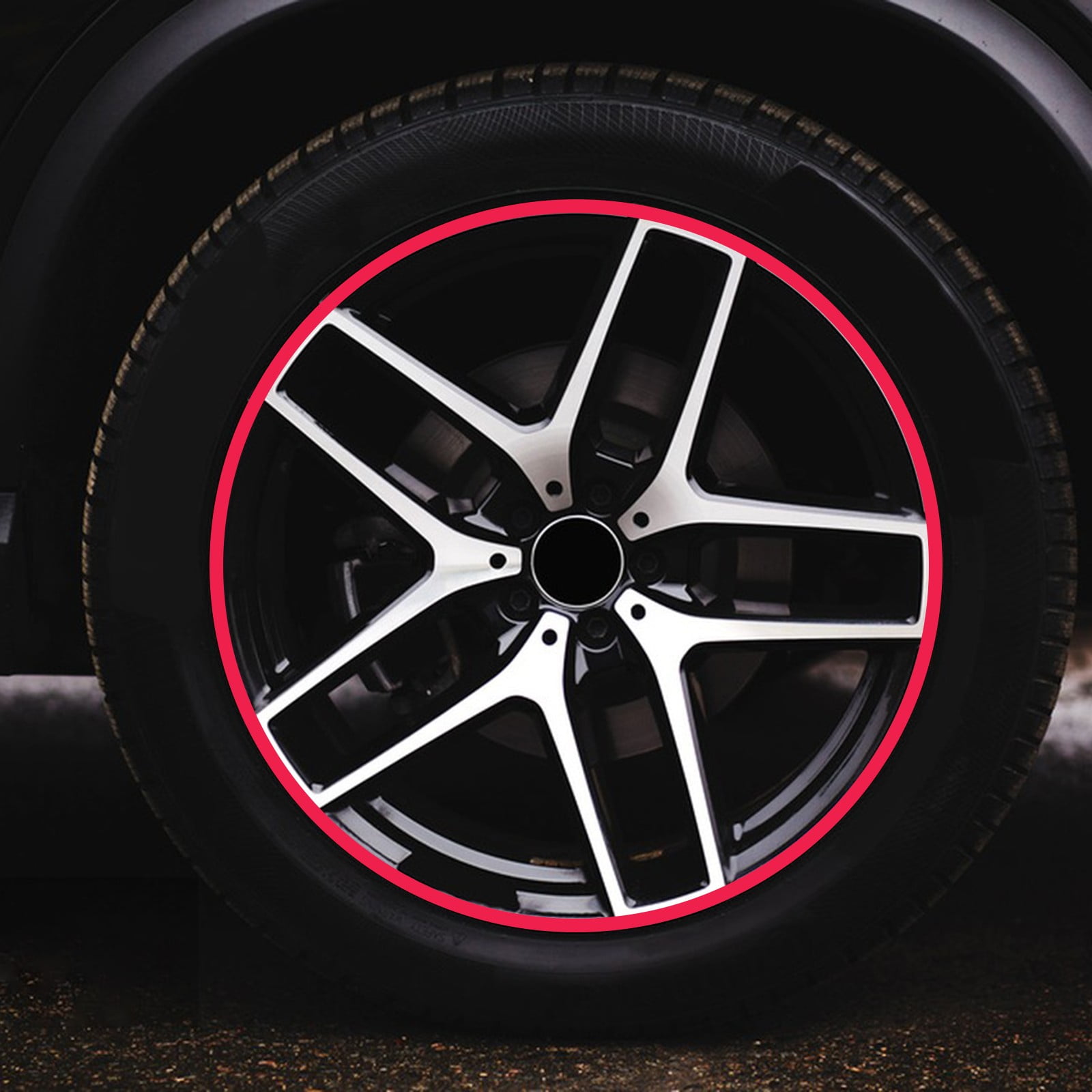 Yaiewey Rim protector for car wheels,Car Wheel Hub Rim Trim Tire Ring ...