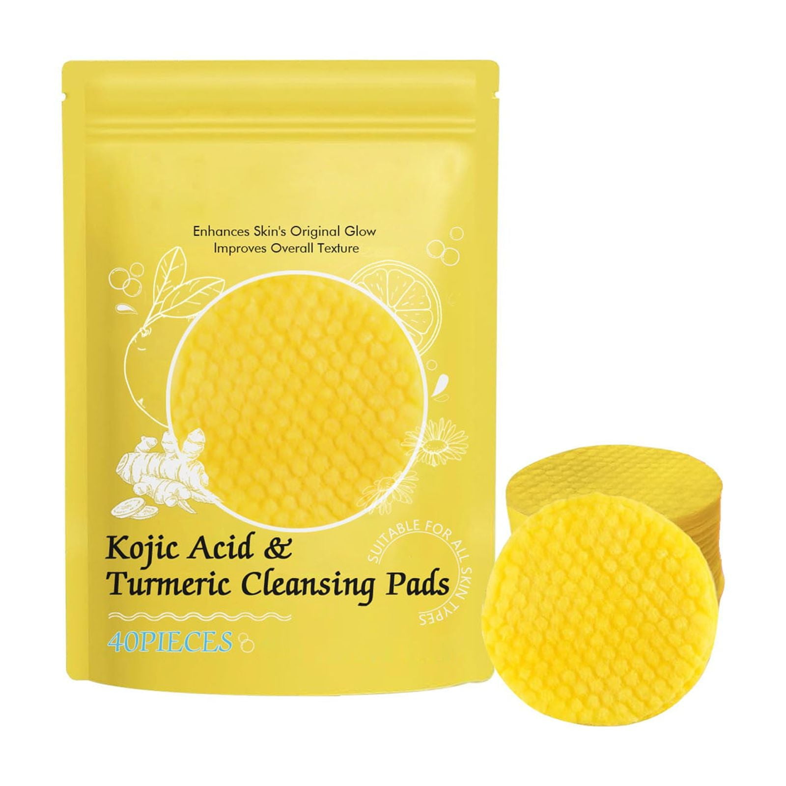 Yaiewey Turmeric Kojic Acid Cleansing Pads,Turmeric Cleansing Pads For ...