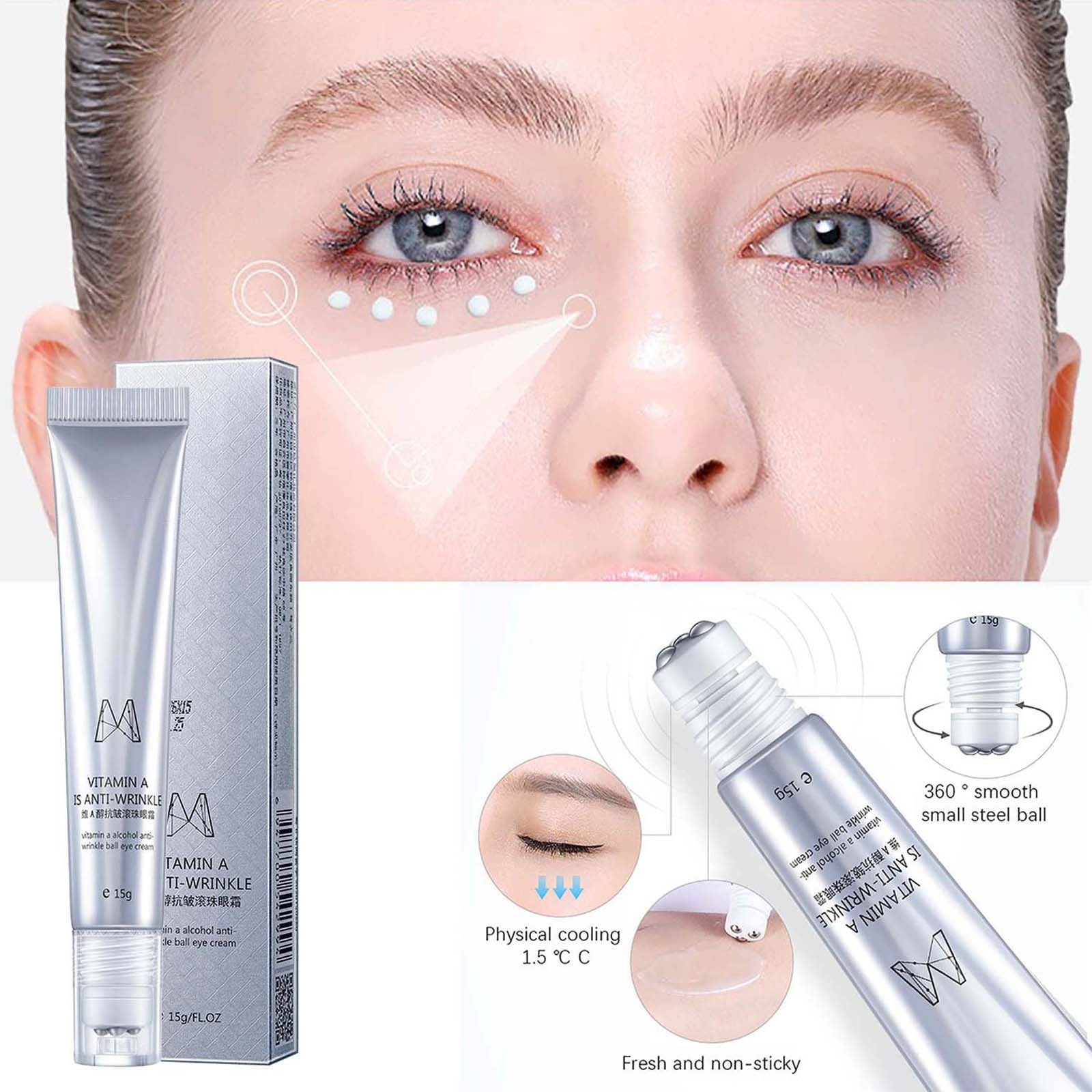 Yaiewey Wake Up Eye Gel Hyaluronic And Caffeine To Hydrate Minimize ...