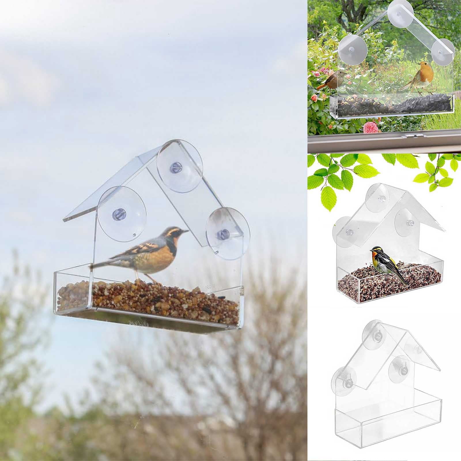 Yaiewey Window Bird Feeders With 3 Extra Strong Suction Cups and ...