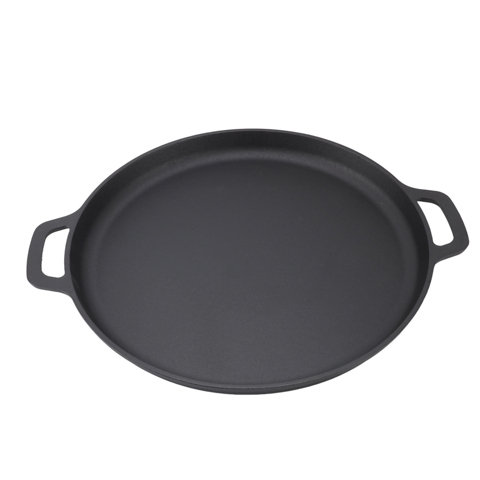 Yajisi 13.8 in / 35 cm Cast Iron Flat Frying Pan, Thickened Anti Stick ...