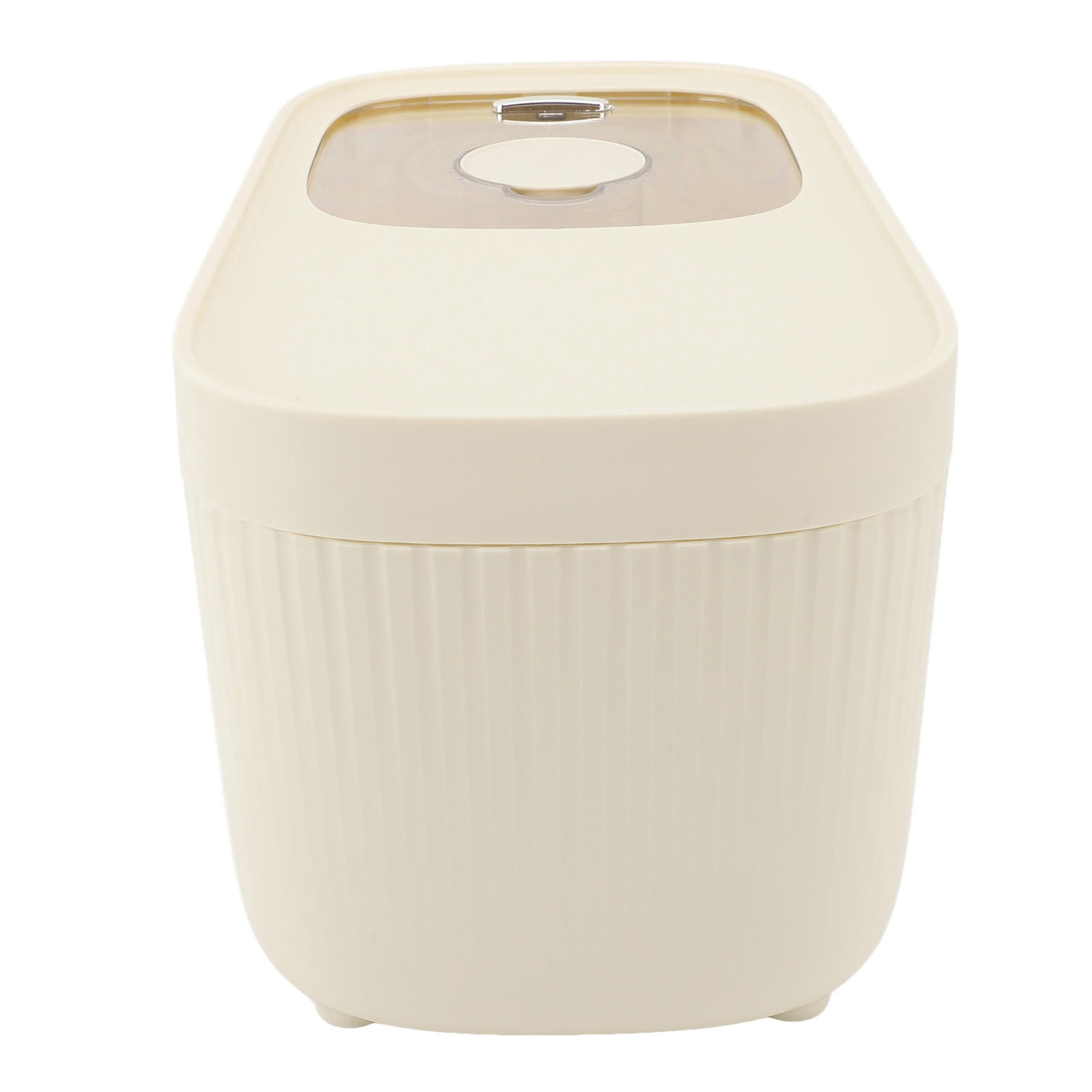 Yajisi 15kg Clear Plastic Rice & Grain Storage Bin with Sealing Belt ...
