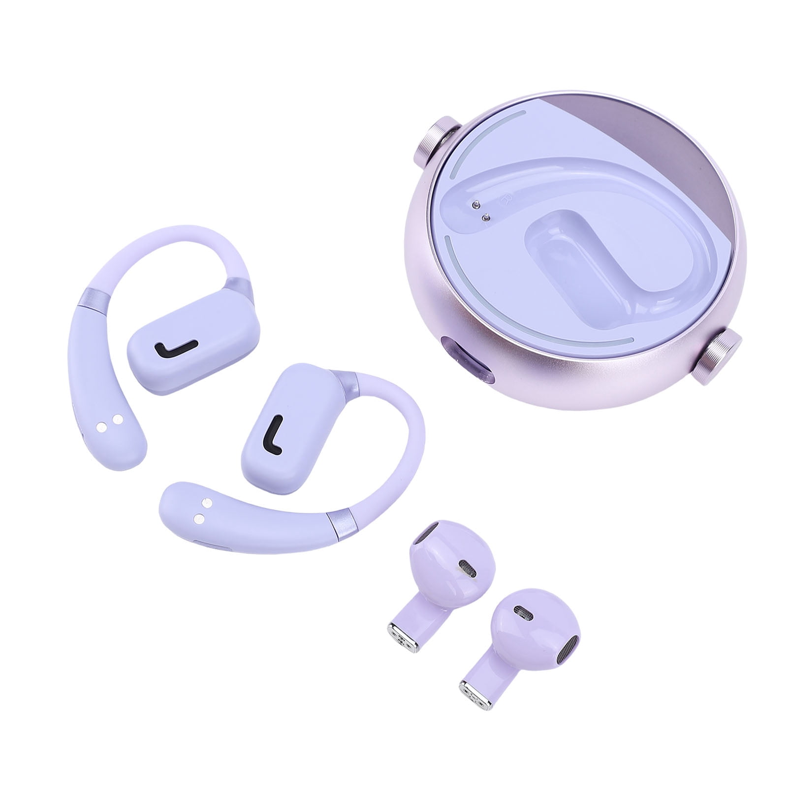 Yajisi 2 Pairs Wireless Earbuds Bluetooth 5.3 Touch Control Noise ...