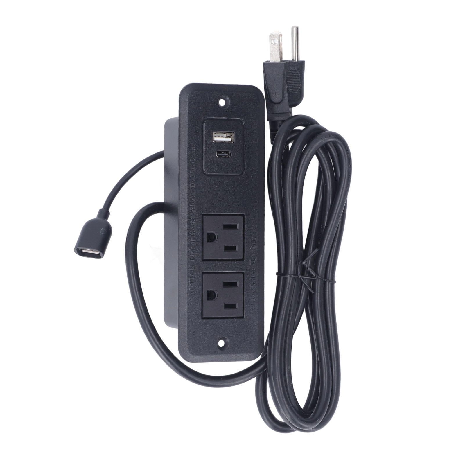 Yajisi 2‑Socket Recessed Power Strip with USB‑C PD20W Fast‑Charge, Fire ...