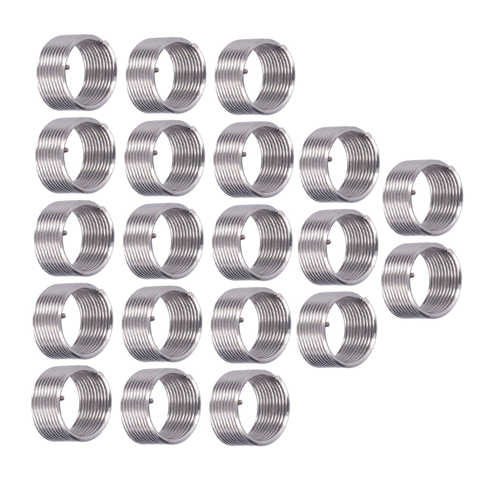Yajisi 20Pcs Wire Thread Insert M12 x 1 Threaded Repair Reduce Nut ...