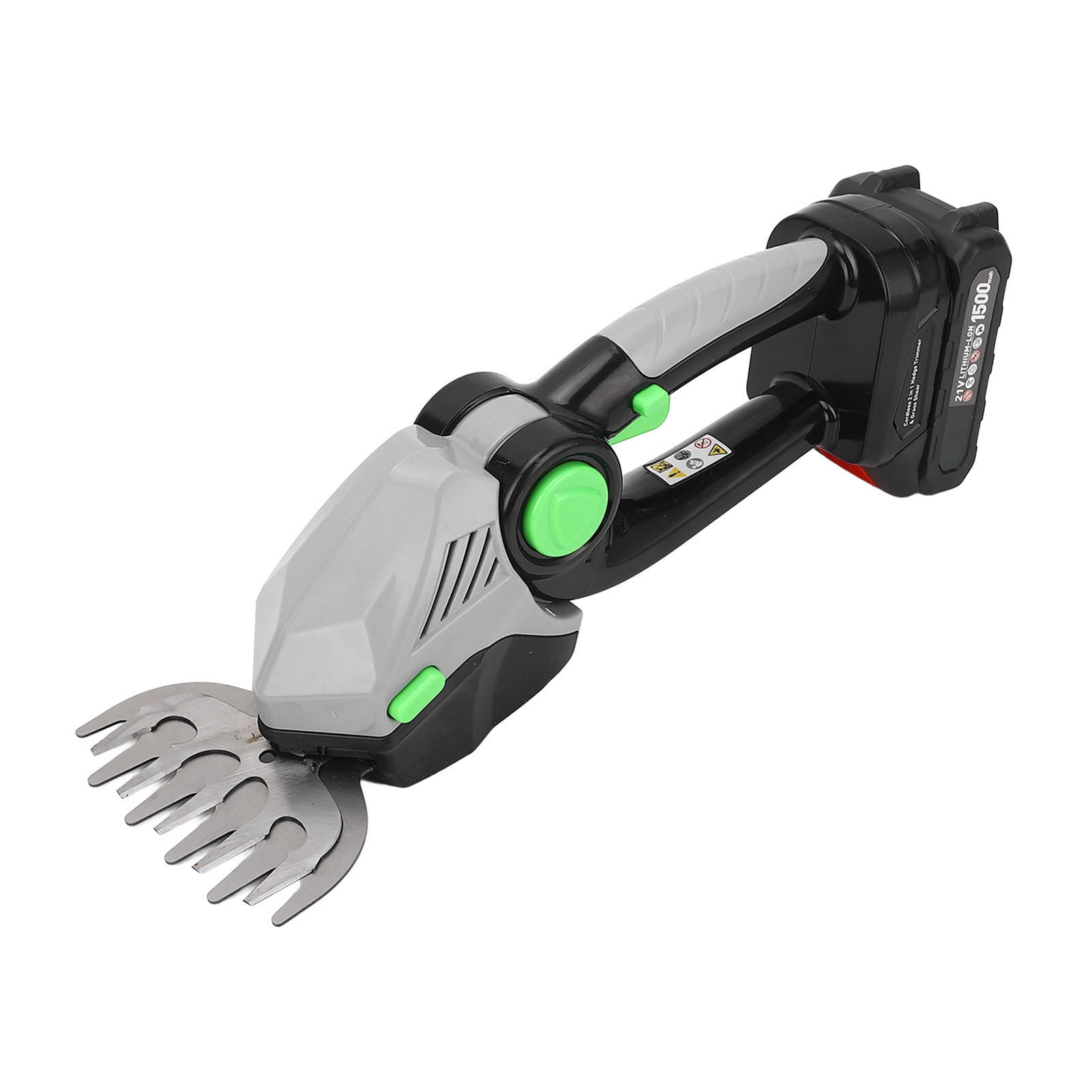 Yajisi 21V Cordless 2‑in‑1 Hedge Trimmer & Grass Shear – 22000rpm, 1 ...