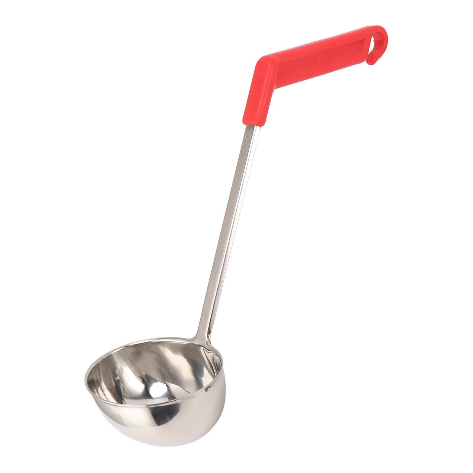 Yajisi 240 ML Stainless‑Steel Soup Ladle with Curved Ergonomic Handle ...