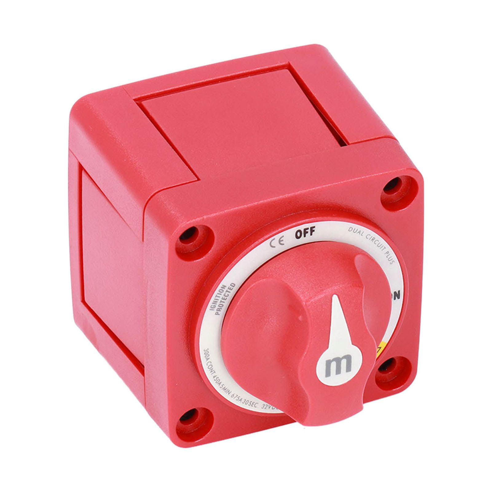 Yajisi 300A Battery Disconnect Switch 12V/24V Dual Circuit 4 Terminal ...