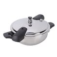 Yajisi 304 Stainless Steel Pressure Cooker Mini Compact 3L / 3.17 qt ...