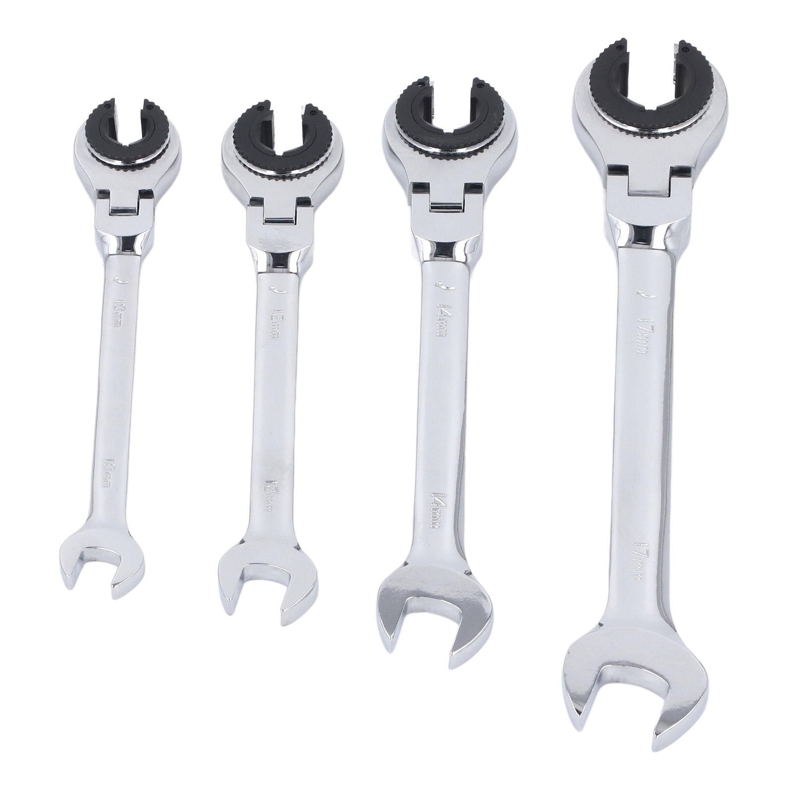Yajisi 4‑Piece Brake & AC Line Ratchet Wrench Set – 10mm, 12mm, 14mm ...