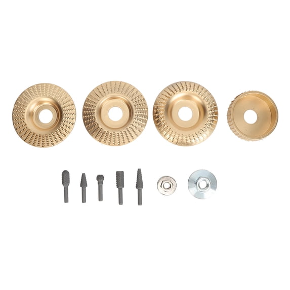 Yajisi 4‑Piece Wood Carving Disc Rotary File Set – 7/8" Aperture, 4‑in ...
