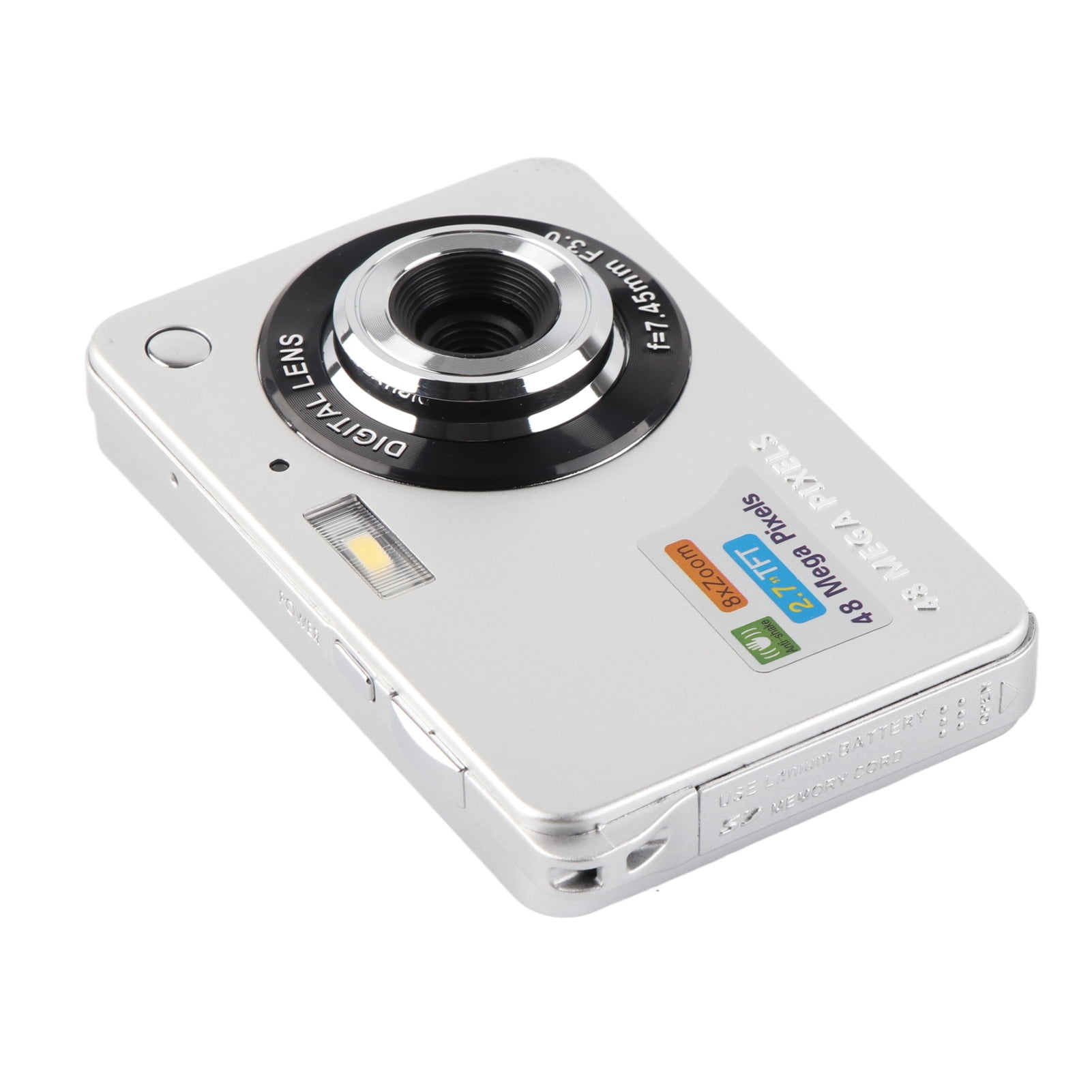 Yajisi 4K Vlogging Camera 48MP Compact Digital Camera 2.7 Inch LCD Anti ...