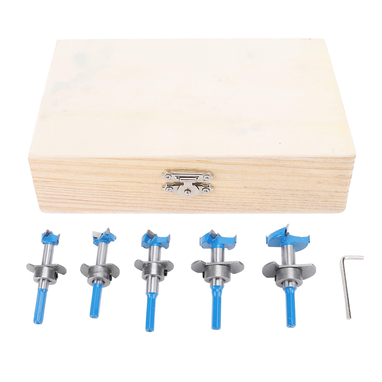 Yajisi 5‑Piece Hex Shank Drill Bit Set – 15mm‑35mm Adjustable Hinge ...