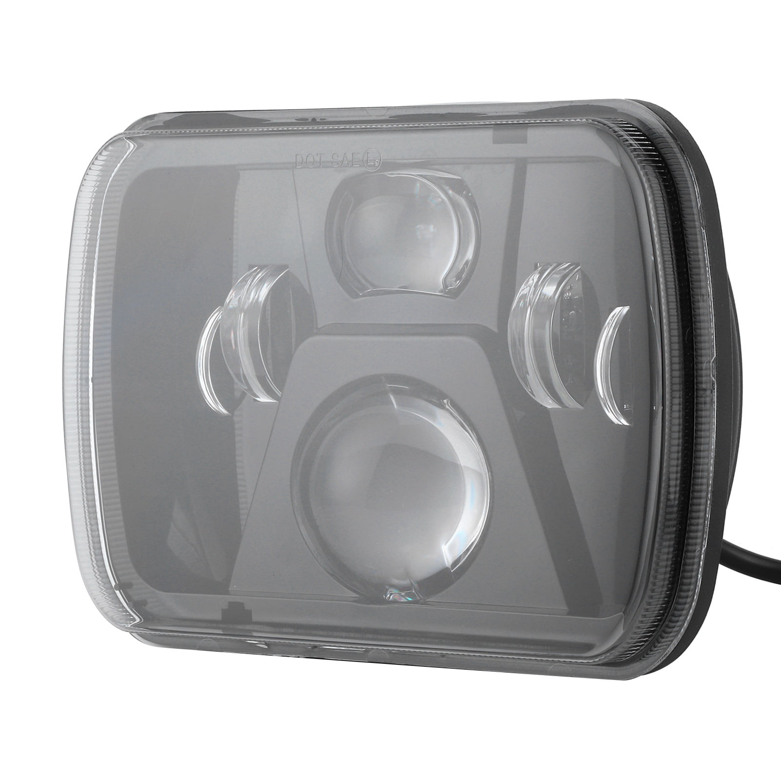 Yajisi 7 inches / 17.78 cm LED Headlights Square Headlamp Replacement ...
