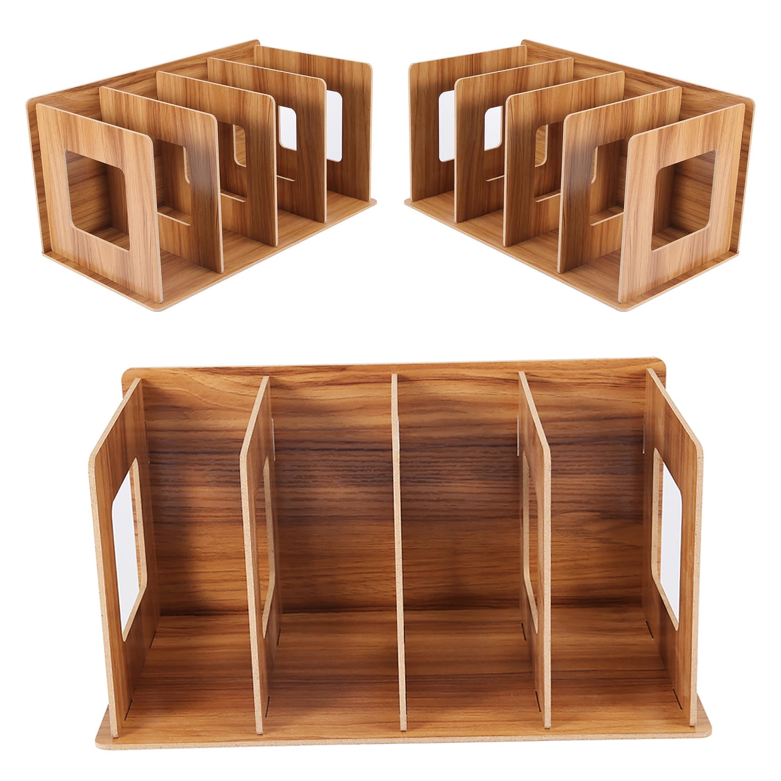 Yajisi Compact Wooden Desktop Bookshelf Rack – 7.5"×13.4" Eco‑Friendly ...
