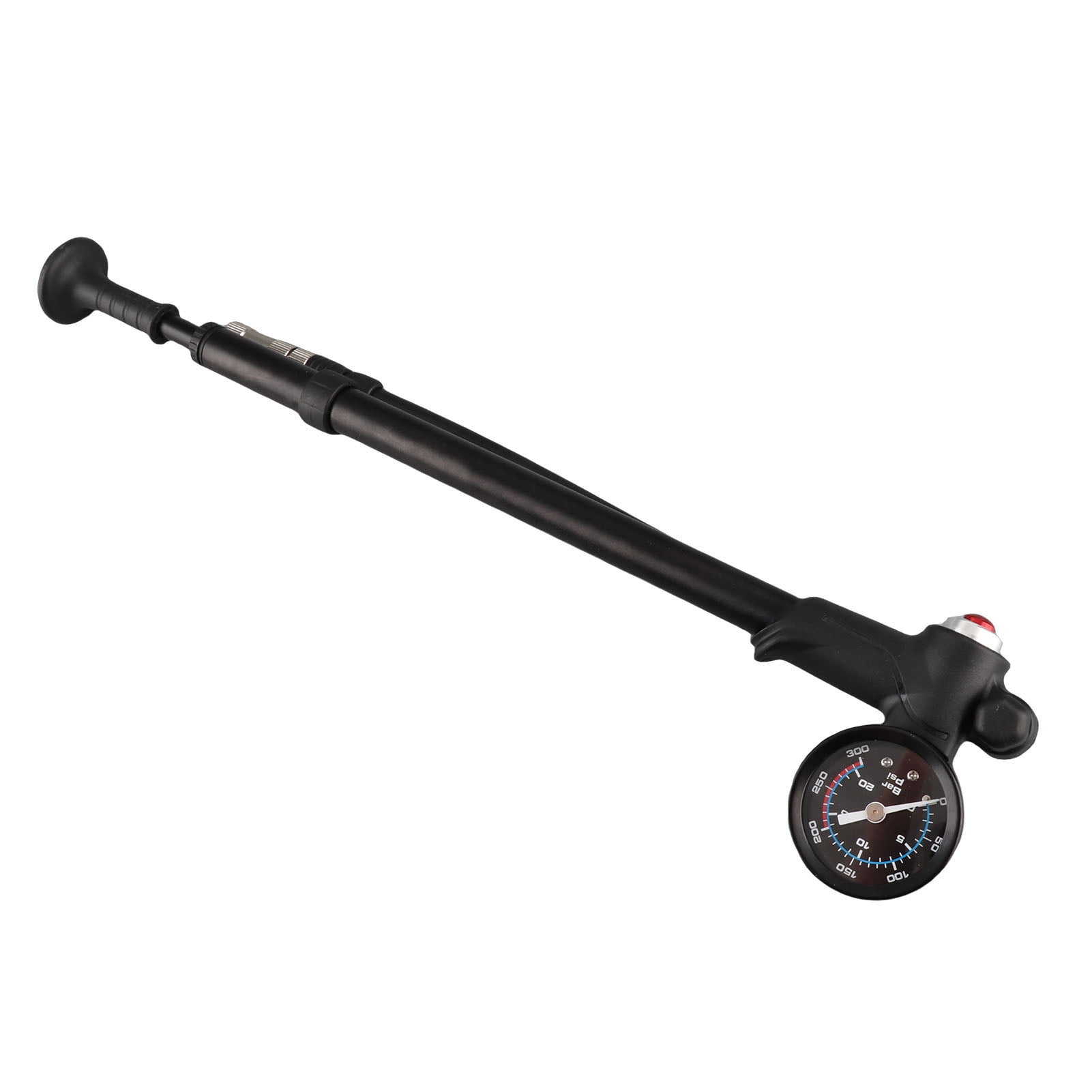 Yajisi High Pressure Bike Shock Pump 300PSI with Visual Pressure Dial ...