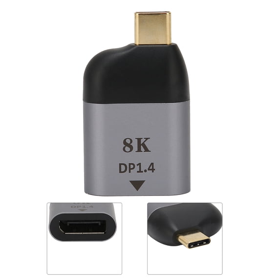Yajisi Portable Type-C Male to DisplayPort Adapter, Mini Size Metal ...