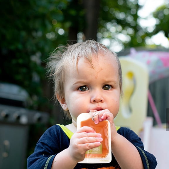 Reusable Baby Food Pouches for Convenient Feeding and Storage