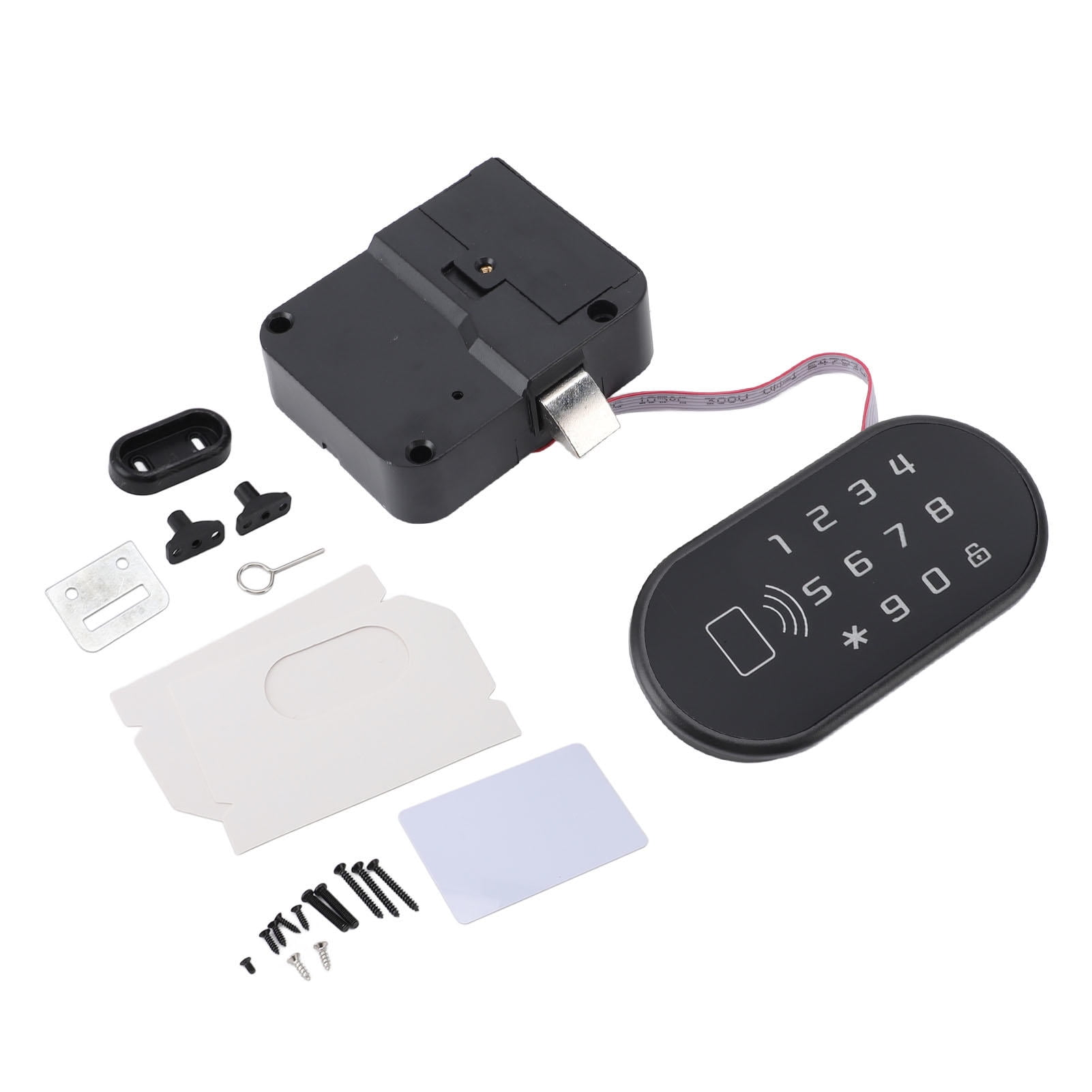 Yajisi Smart Cabinet Lock – 2‑Way Card & Code, 100 Passwords, USB ...