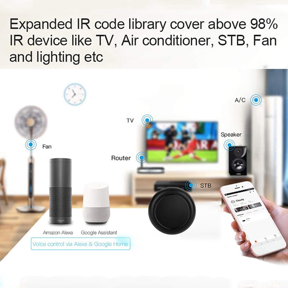 Yajisi Smart IR Universal Remote Control Hub for TV DVD AC Fans, WiFi ...