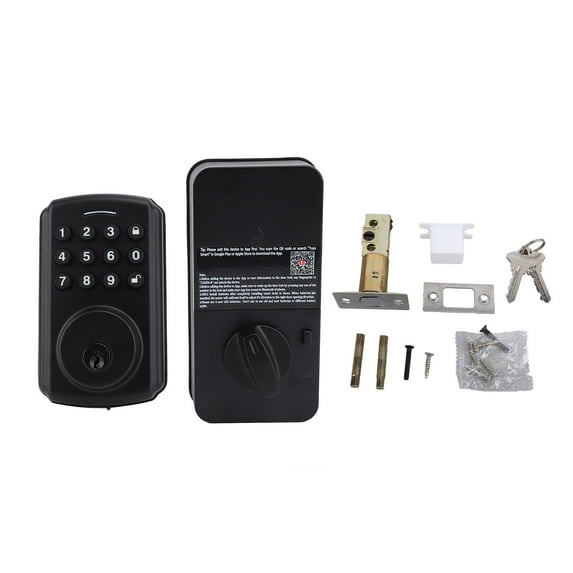 Yajisi Smart Keypad Door Lock – 20 User Codes, Backup Keys, App Control ...