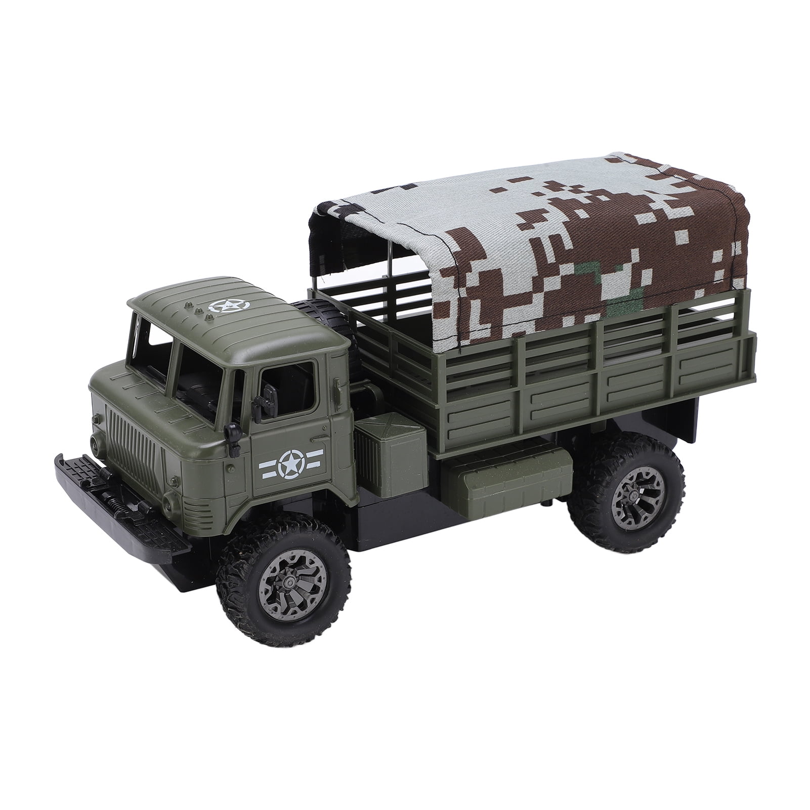 Yajisi Wireless Remote Control Military Truck 4 Wheel Drive Off Road RC ...