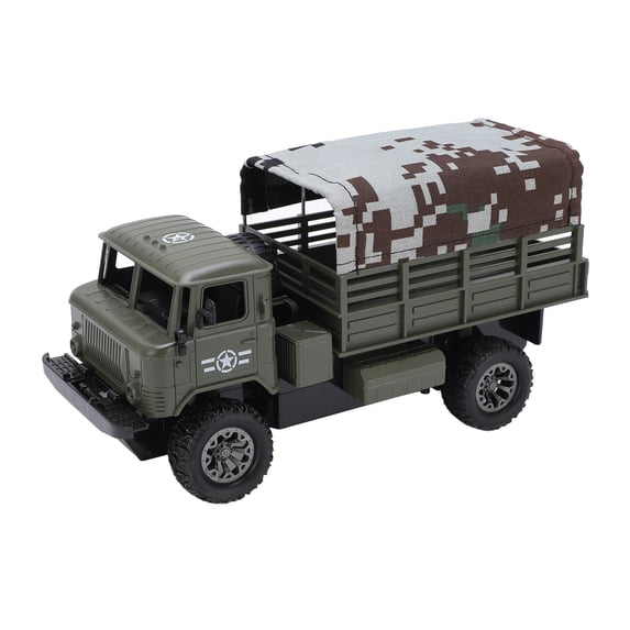 Yajisi Wireless Remote Control Military Truck 4 Wheel Drive Off Road RC ...