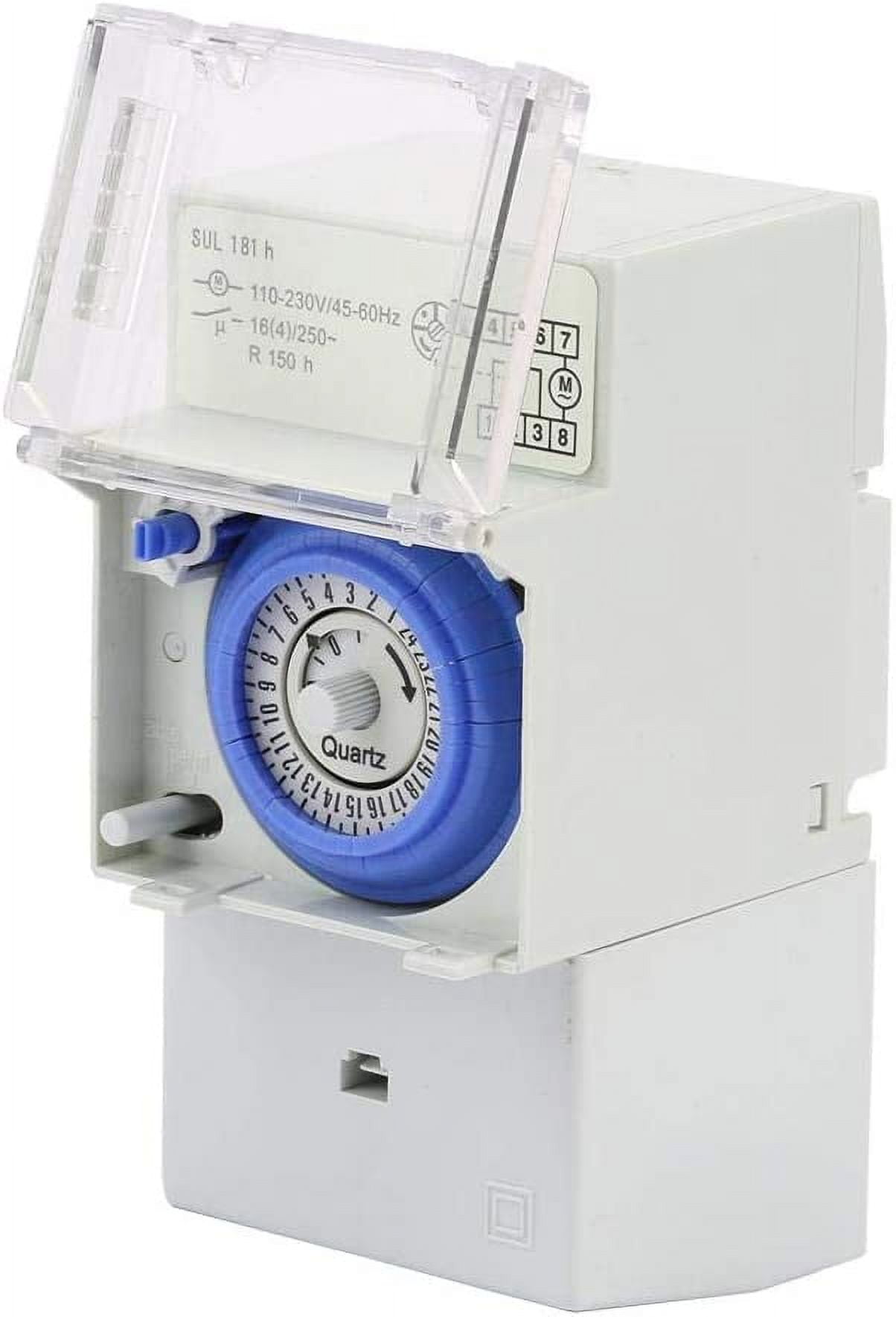 Yajoied Timer, 24 Hour Time Switch, Timer 110-230V SUL 181H Analog ...