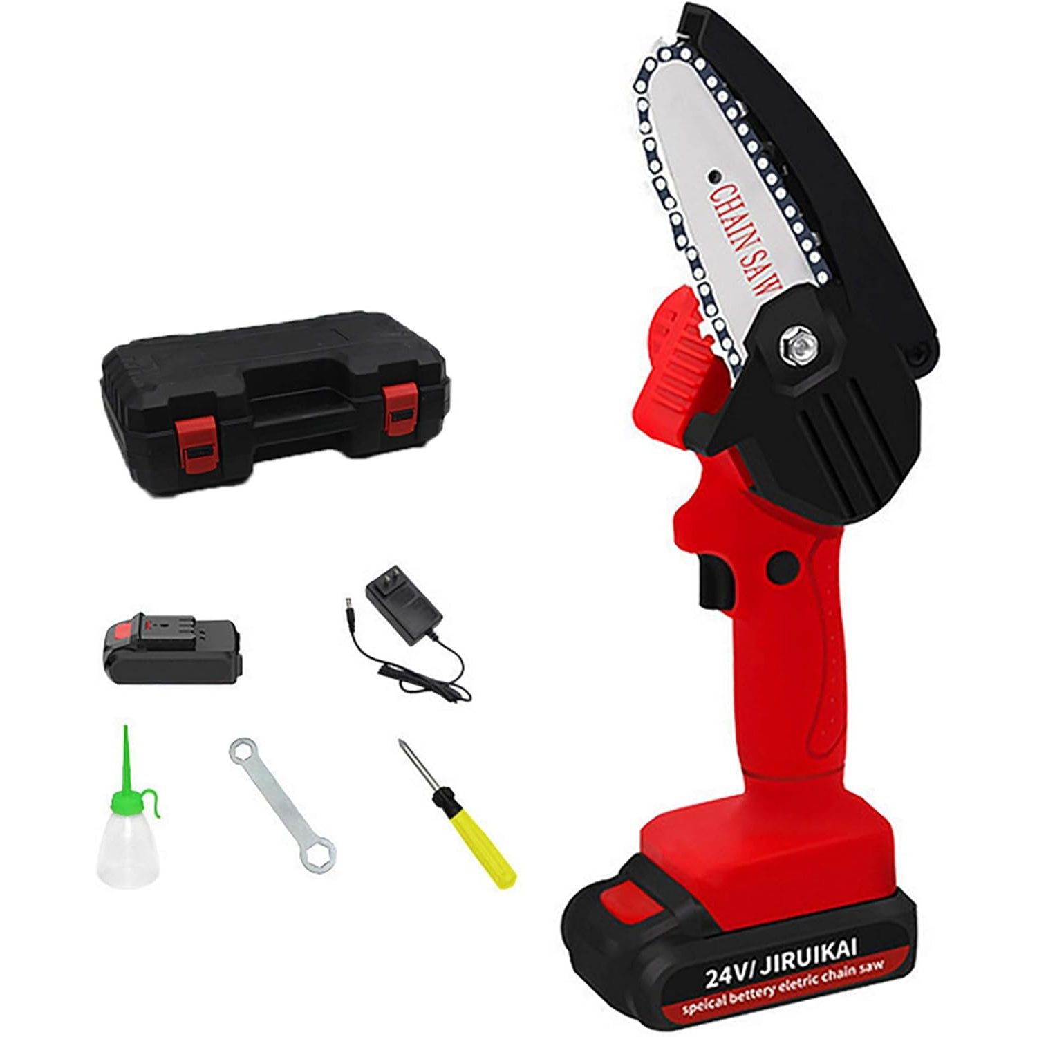 Yajun Mini Electric Chain Saw Handheld Wood Cutter Portable Household ...