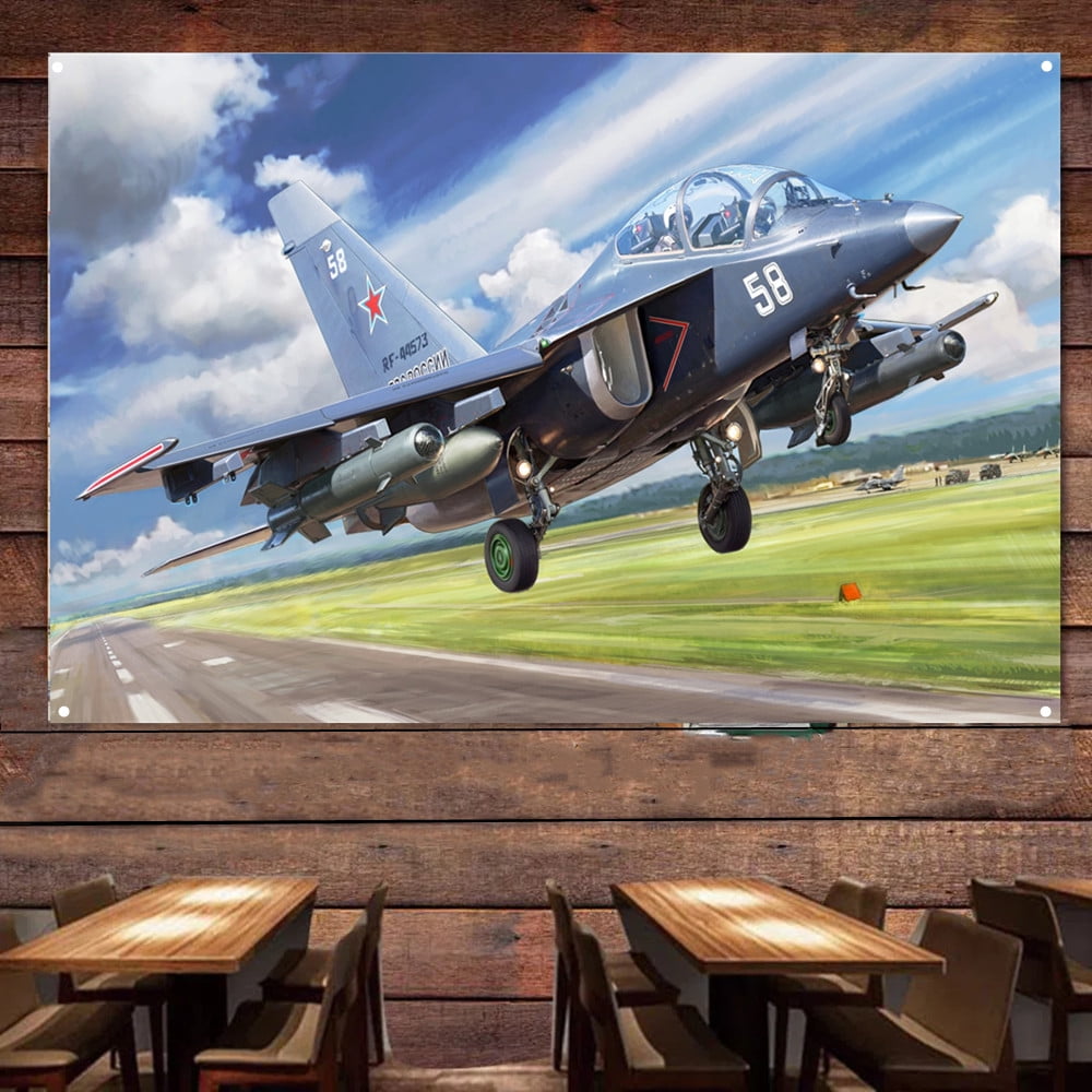 Yak-130 Russian combat training aircraft Fighter Plane Poster Canvas ...