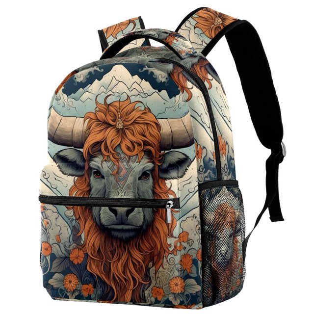 Yak Backpack Laptop Compartment & Dual Drink Bottle Sleeves for Teen ...
