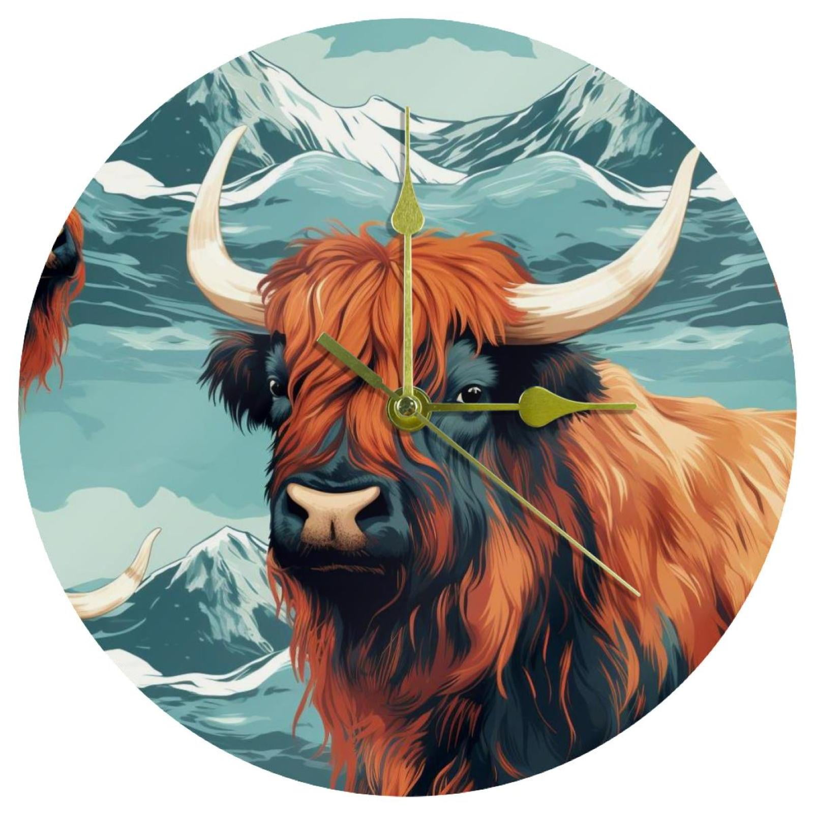 Yak Circular Acrylic Wall Clock - Sleek and Stylish Timepiece for ...