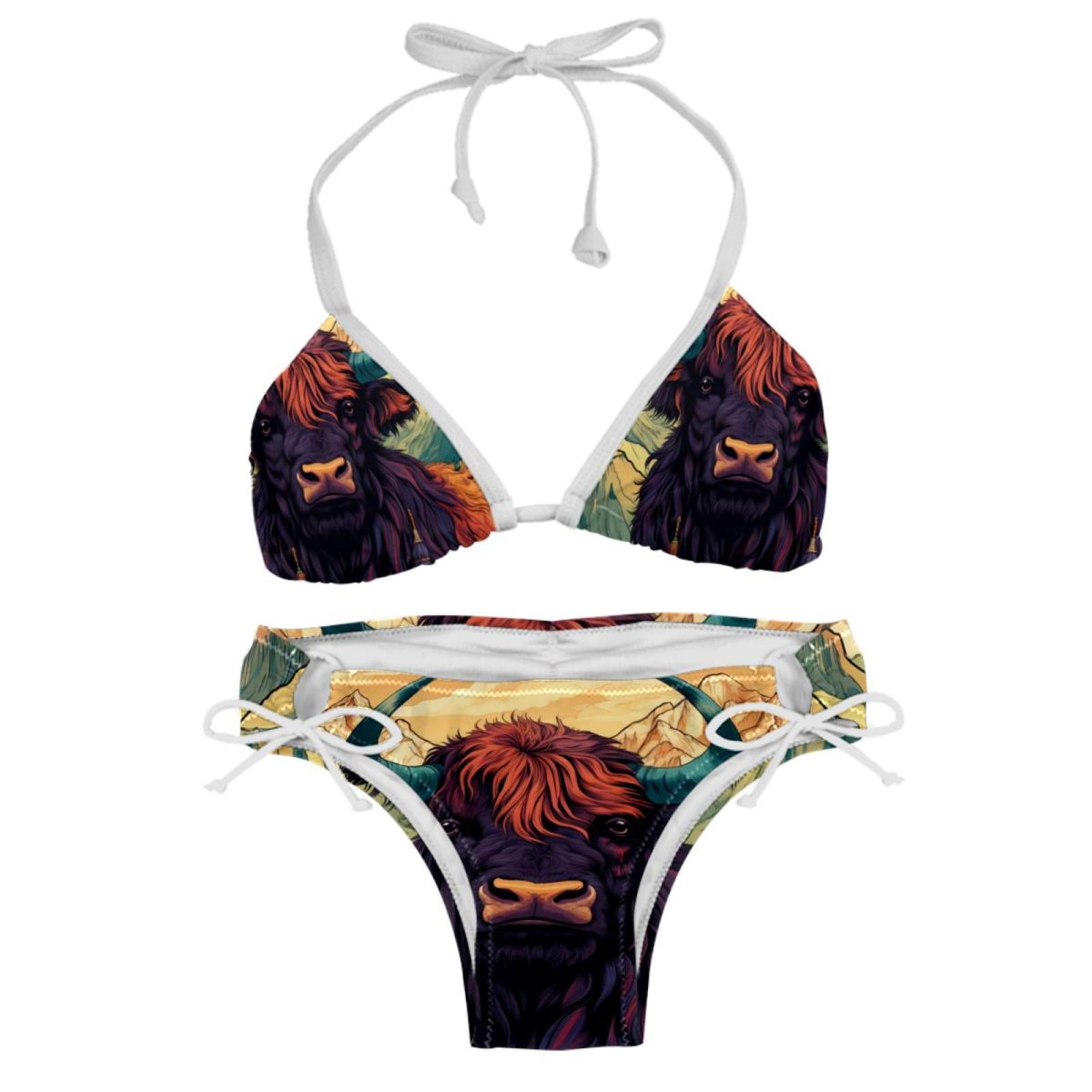 Yak Detachable Sponge Adjustable Strap Bikini Set Two-Pack - Versatile ...