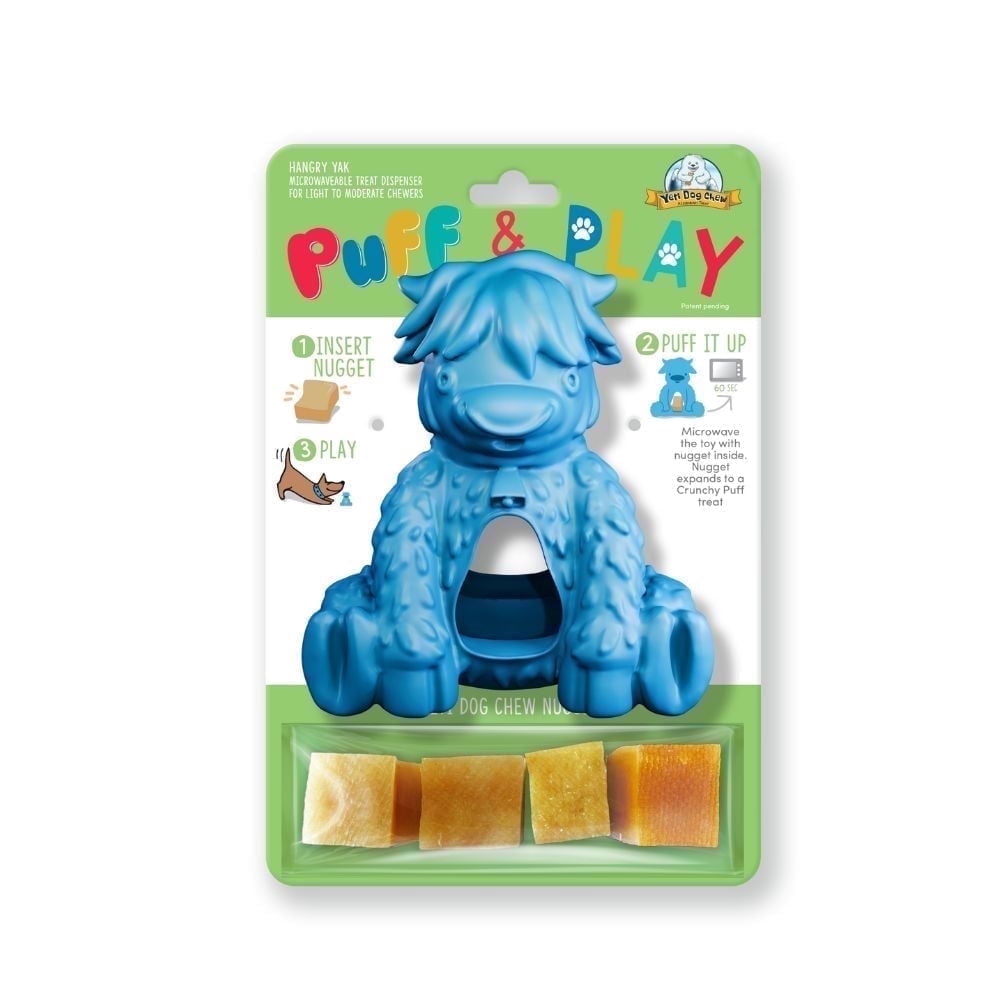 Yeti Dog Chew Yeti Puff and Play Interactive Dog Toy, Treat Dispensing ...