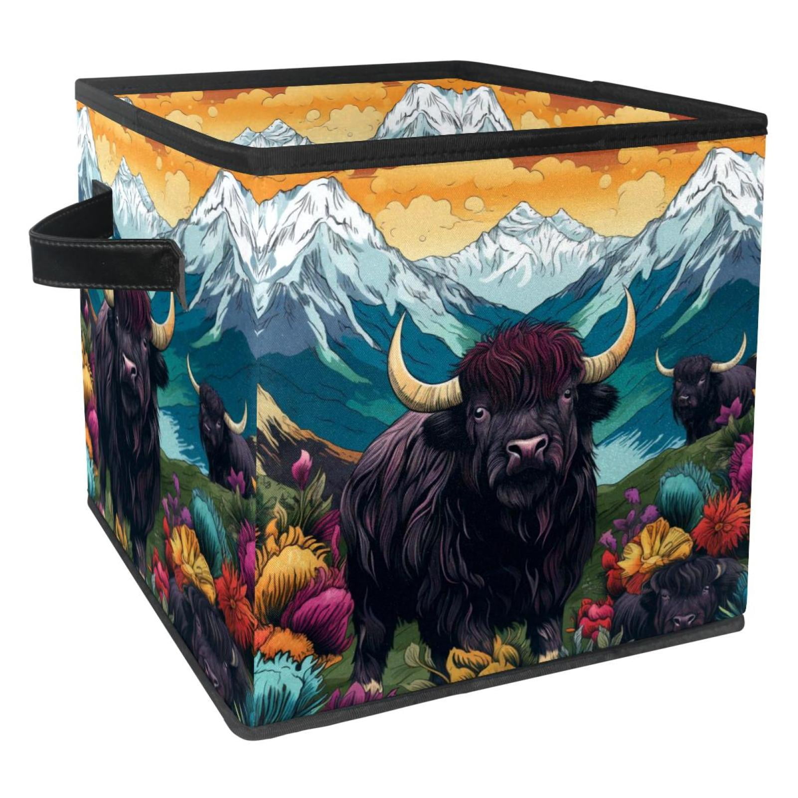 Yak Foldable Storage Basket Toy Box Storage Cubes Organizer with Handle ...