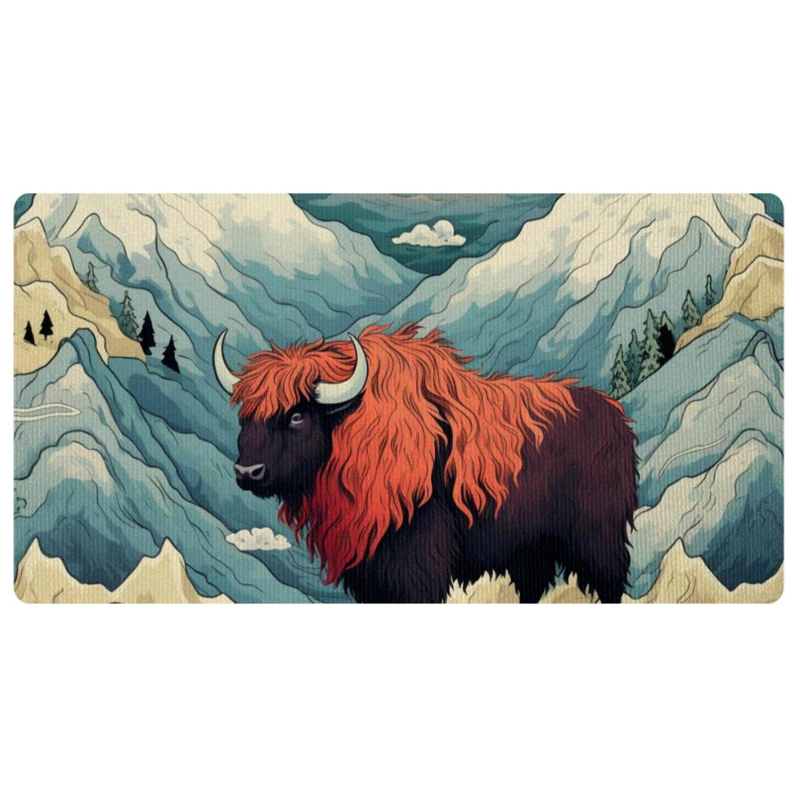 Yak Kitchen Rug, Washable Kitchen Rugs , Runner Mat for Floor, Standing ...