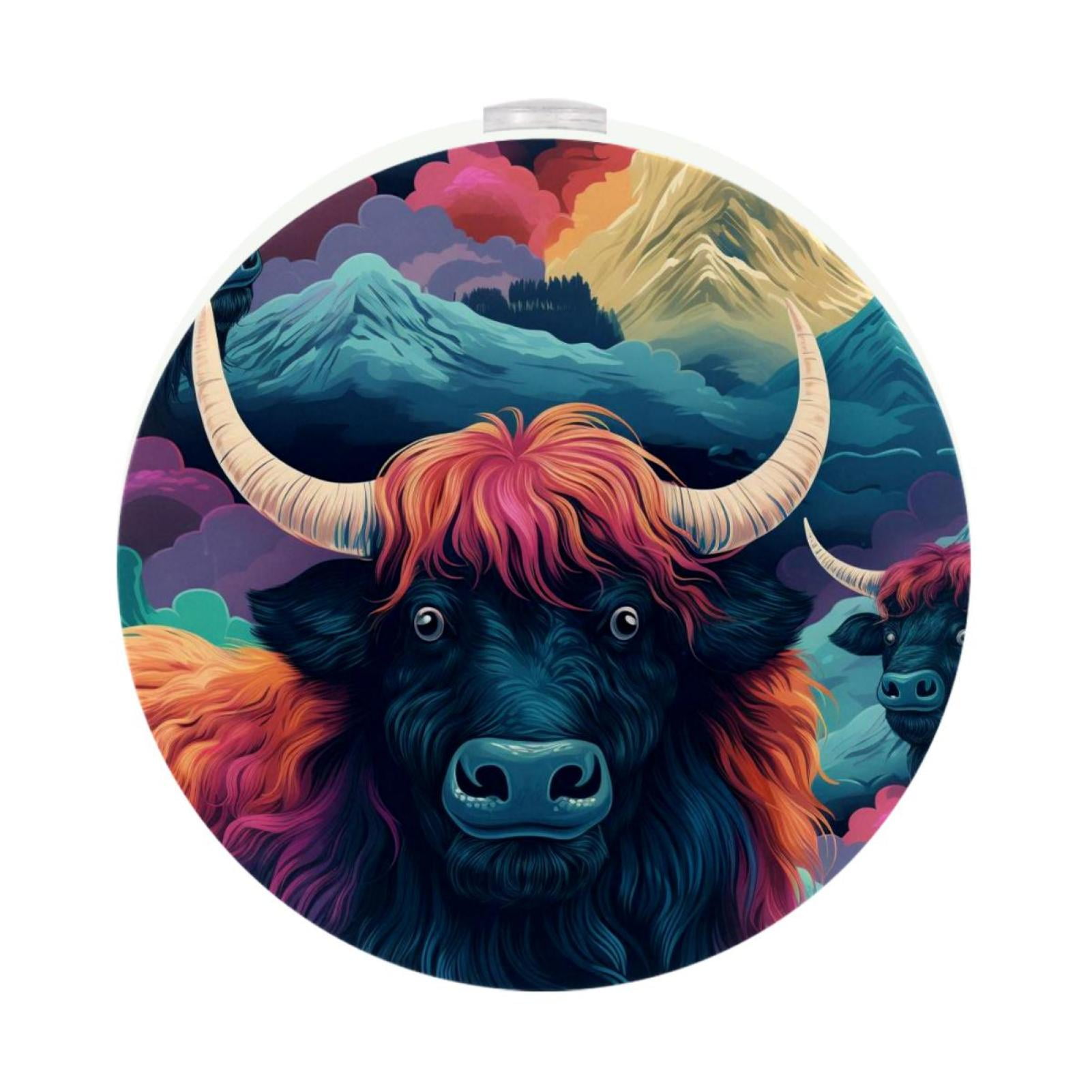 Yak LED Round Night Light-2PCS, Plug-in Mini Wall Socket Soft White ...