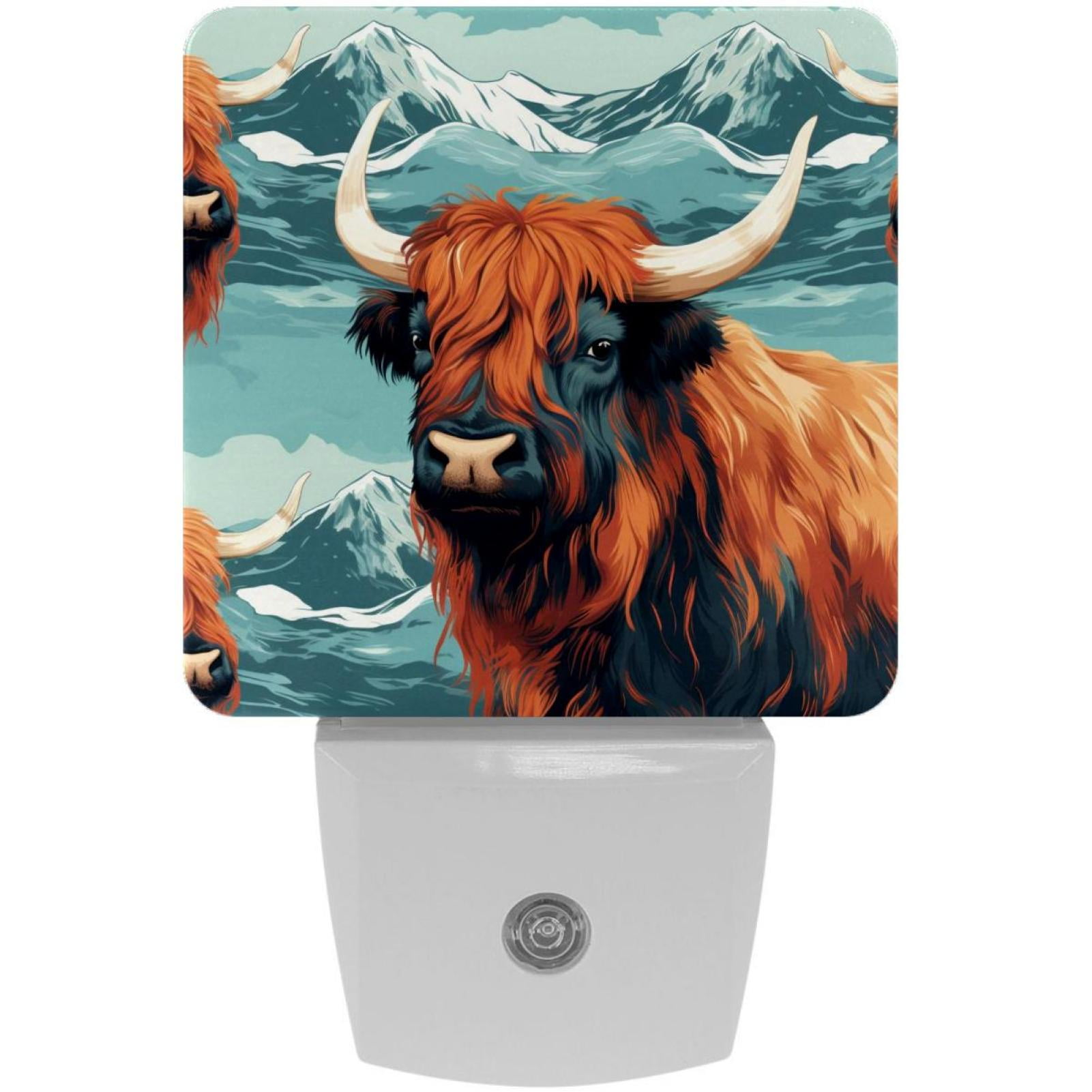 Yak LED Square Night Lights - Energy Efficient Bedside Lamp with Soft ...