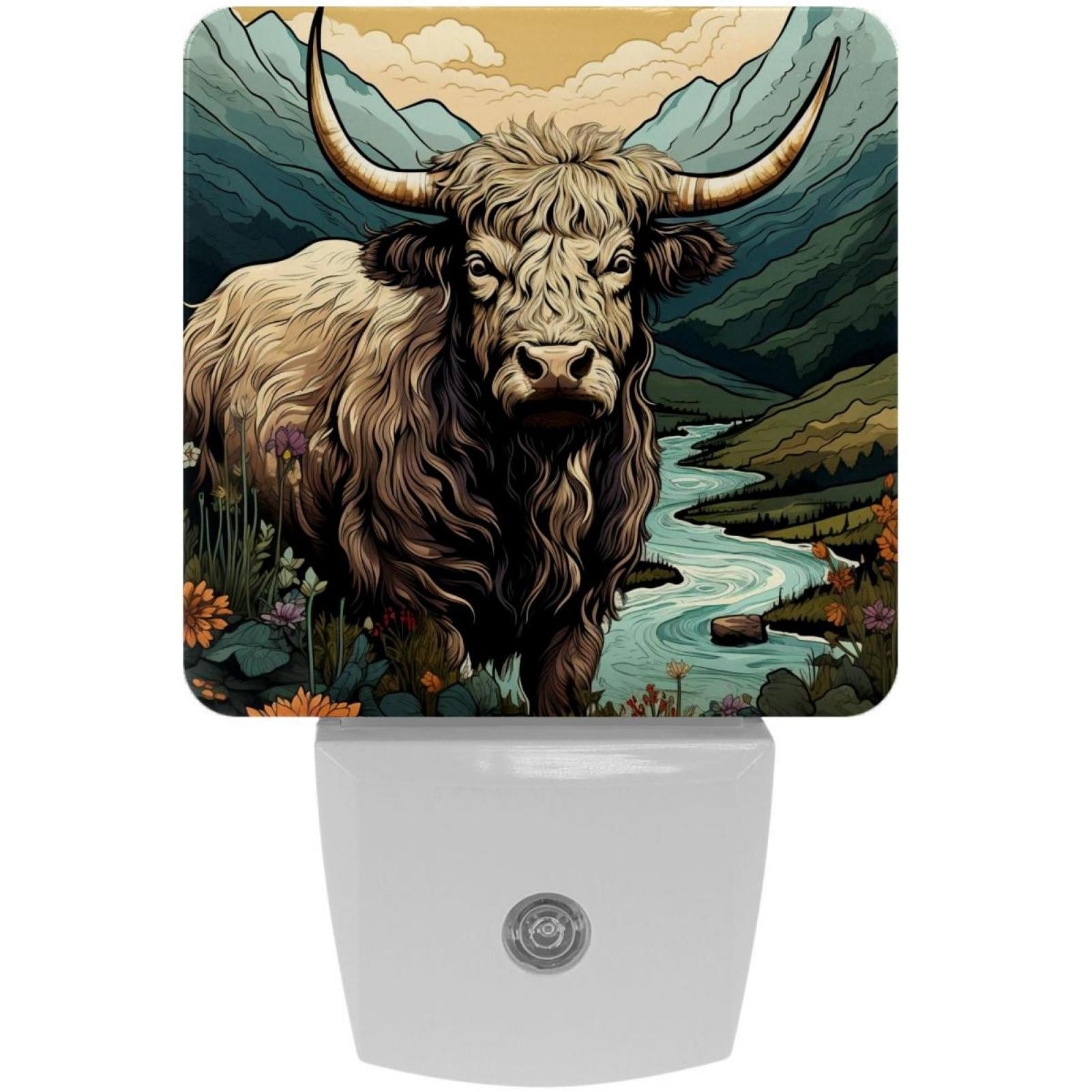 Yak LED Square Night Lights - Modern Design, Energy Efficient Indoor ...